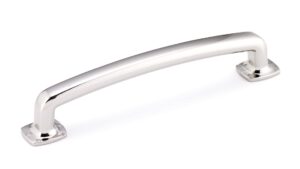 richelieu hardware bp863128180 terrebonne collection 5 1/16-inch (128 mm) center-to-center polished nickel transitional cabinet and drawer pull handle for kitchen, bathroom, and furniture