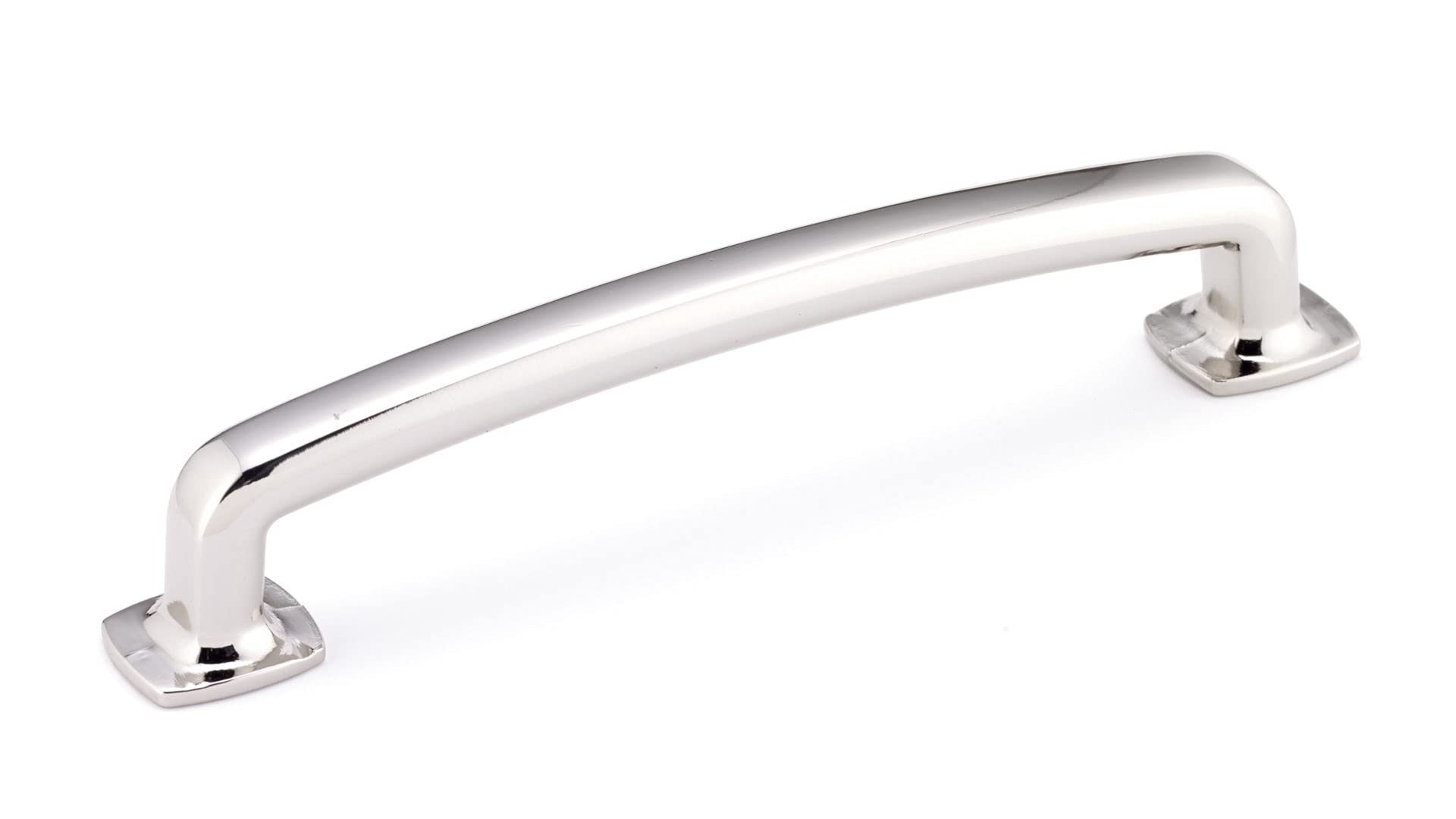 Richelieu Hardware BP863128180 Terrebonne Collection 5 1/16-inch (128 mm) Center-to-Center Polished Nickel Transitional Cabinet and Drawer Pull Handle for Kitchen, Bathroom, and Furniture