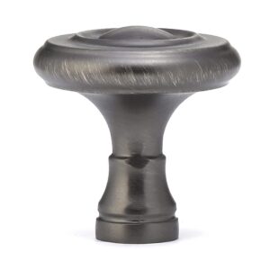 Richelieu Hardware BP74032143 Boucherville Collection 1 1/4-inch (32 mm) Antique Nickel Traditional Cabinet and Drawer Knob for Kitchen, Bathroom, and Furniture