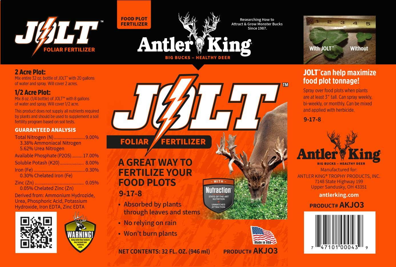 Antler King Jolt Liquid Fertilizer