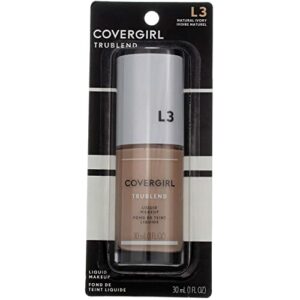 covergirl trublend oil-free liquid foundation, lightweight, dewy finish, 1 fl oz, hydrating foundation, moisturizing foundation, cruelty-free foundation, blends seamlessly, won't clog pores