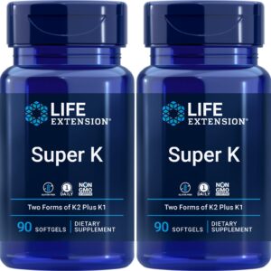 life extension super k, 90 softgels (pack of 2)