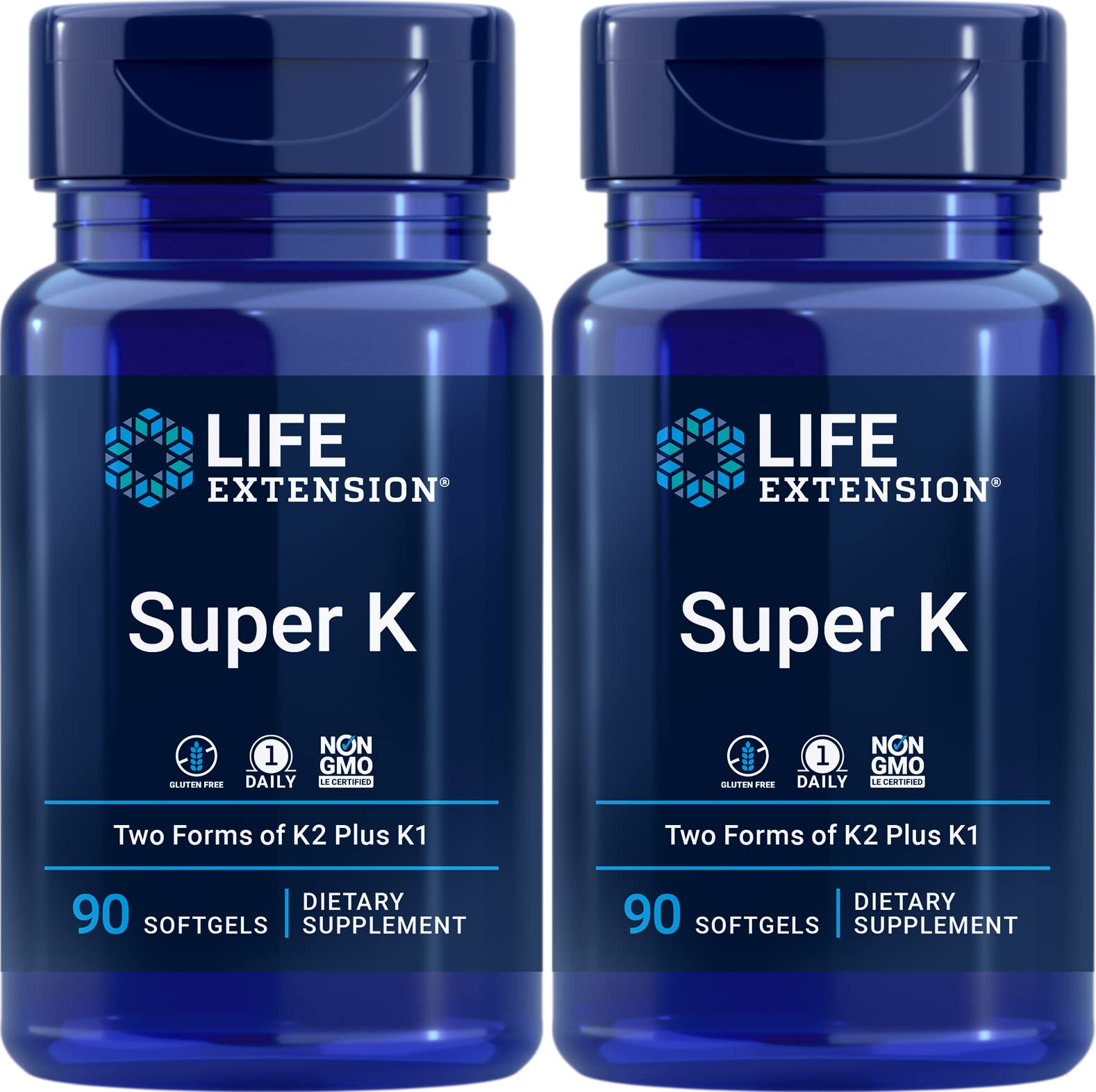 Life Extension Super K, 90 Softgels (Pack of 2)