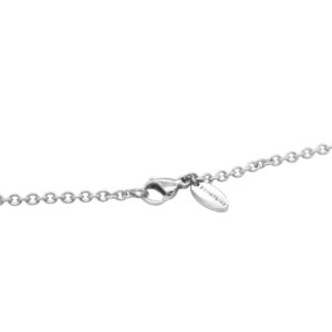 Controse Women's Silver-Toned Stainless Steel Rave N Bones Necklace with Pendant 28"