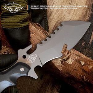 Hunting 440C Stainless Steel Titanium Coated 9.5'' Tracker Fixed Blade Hunting Knife Best EDC Camping Hiking Fishing Hunting Knife 100% Prime Quality