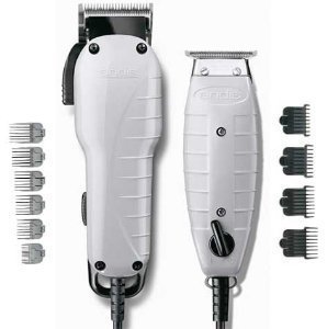 andis men's electric hair clippers and hair trimmers combo set with bonus free oldspice body spray included