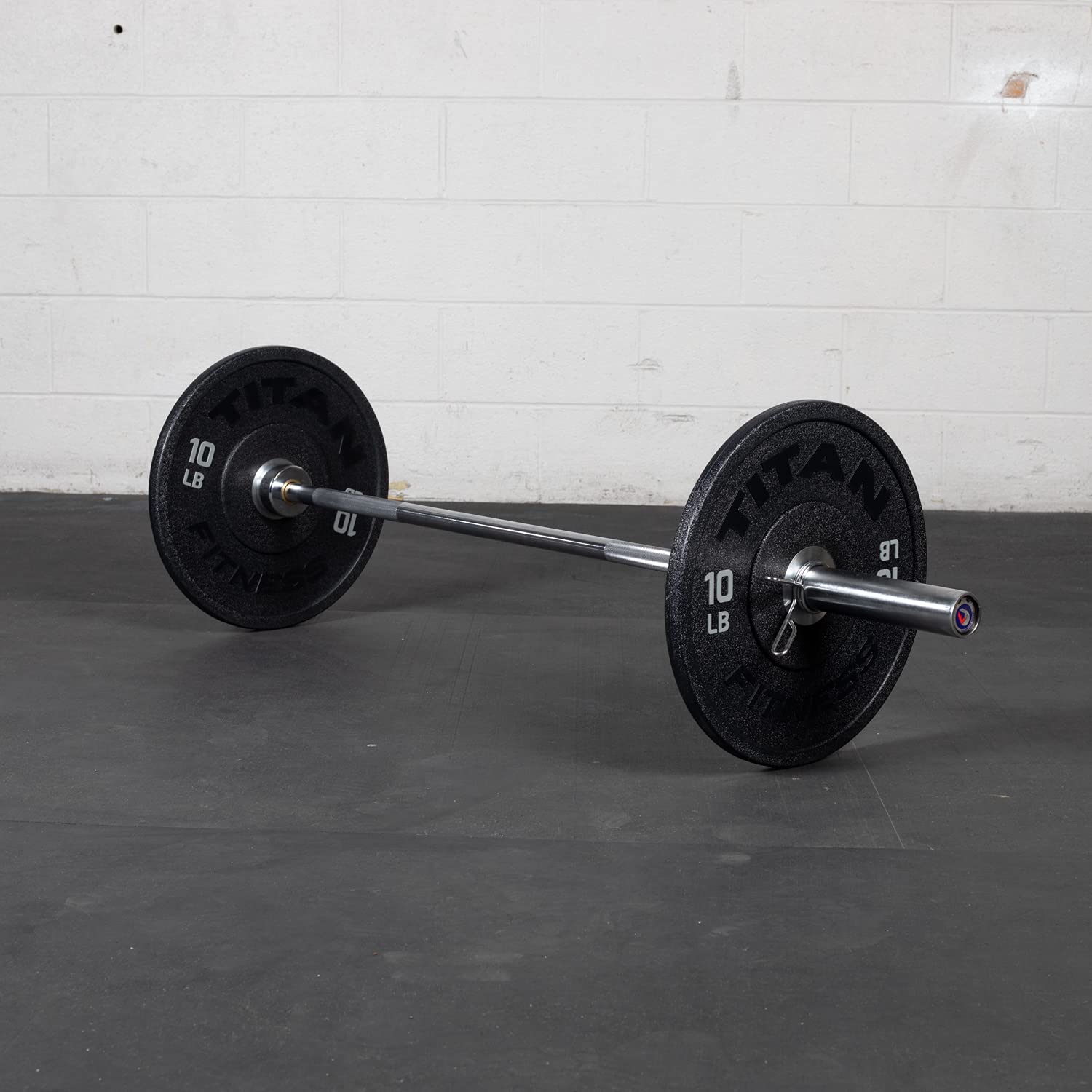 Titan Fitness Olympic Bar 60-in. Chrome Non Rackable Heavy Duty