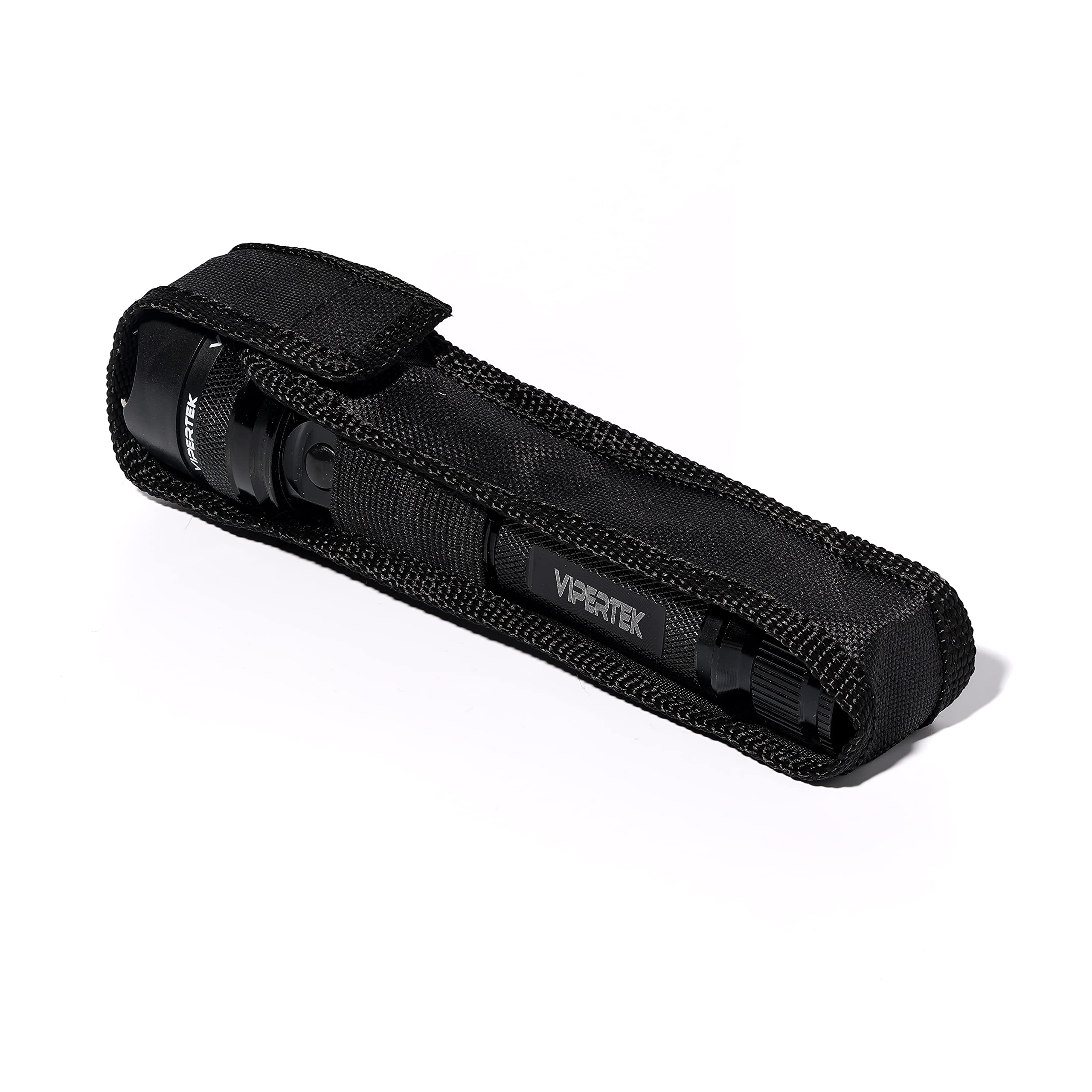 VIPERTEK VTS-195 Heavy Duty Aluminum Stun Gun for Self Defense Rechargeable with LED Flashlight