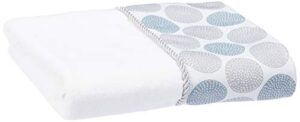 avanti linens - bath towel, soft & absorbent cotton towel (dotted circles collection, white)