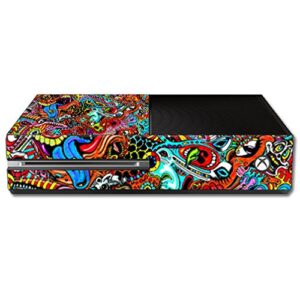 mightyskins skin compatible with microsoft xbox one - acid trippy | protective, durable, and unique vinyl decal wrap cover | easy to apply, remove, and change styles | made in the usa