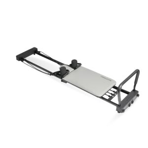 aeropilates reformer 287 - pilates reformer workout machine for home gym - pilates reformer with 3 resistance cords - up to 300 lbs weight capacity