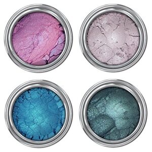 concrete minerals eyeshadow, silky- smooth and highly pigmented, longer-lasting with no creasing, 100% vegan and cruelty free, handmade in usa, 8 grams loose mineral powder (mermaid)