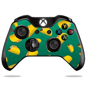 mightyskins skin compatible with microsoft xbox one or one s controller - tacos | protective, durable, and unique vinyl decal wrap cover | easy to apply, remove, and change styles | made in the usa