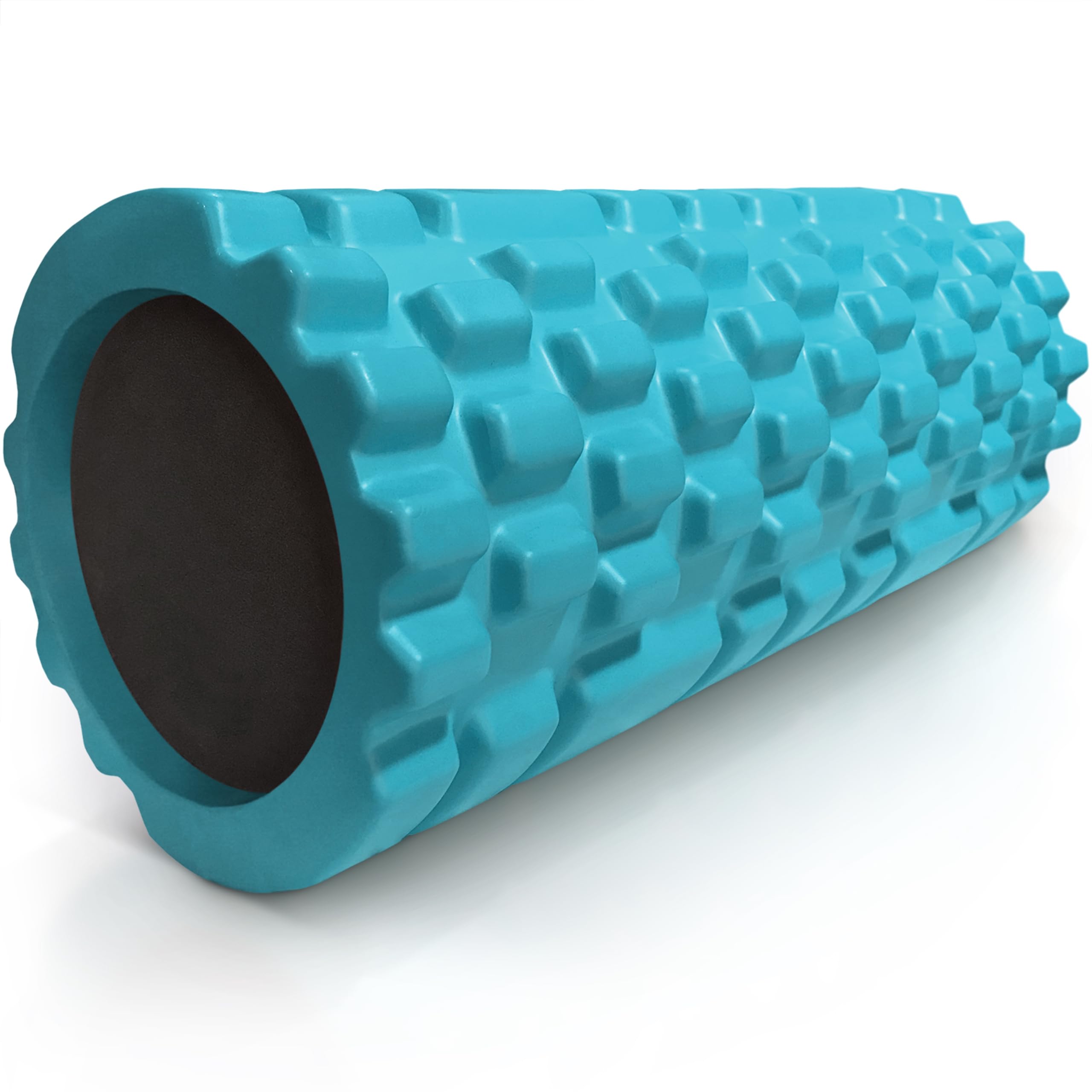 321 STRONG Foam Roller - Medium Density Deep Tissue Massager for Muscle Massage and Myofascial Trigger Point Release, with 4K eBook - Aqua