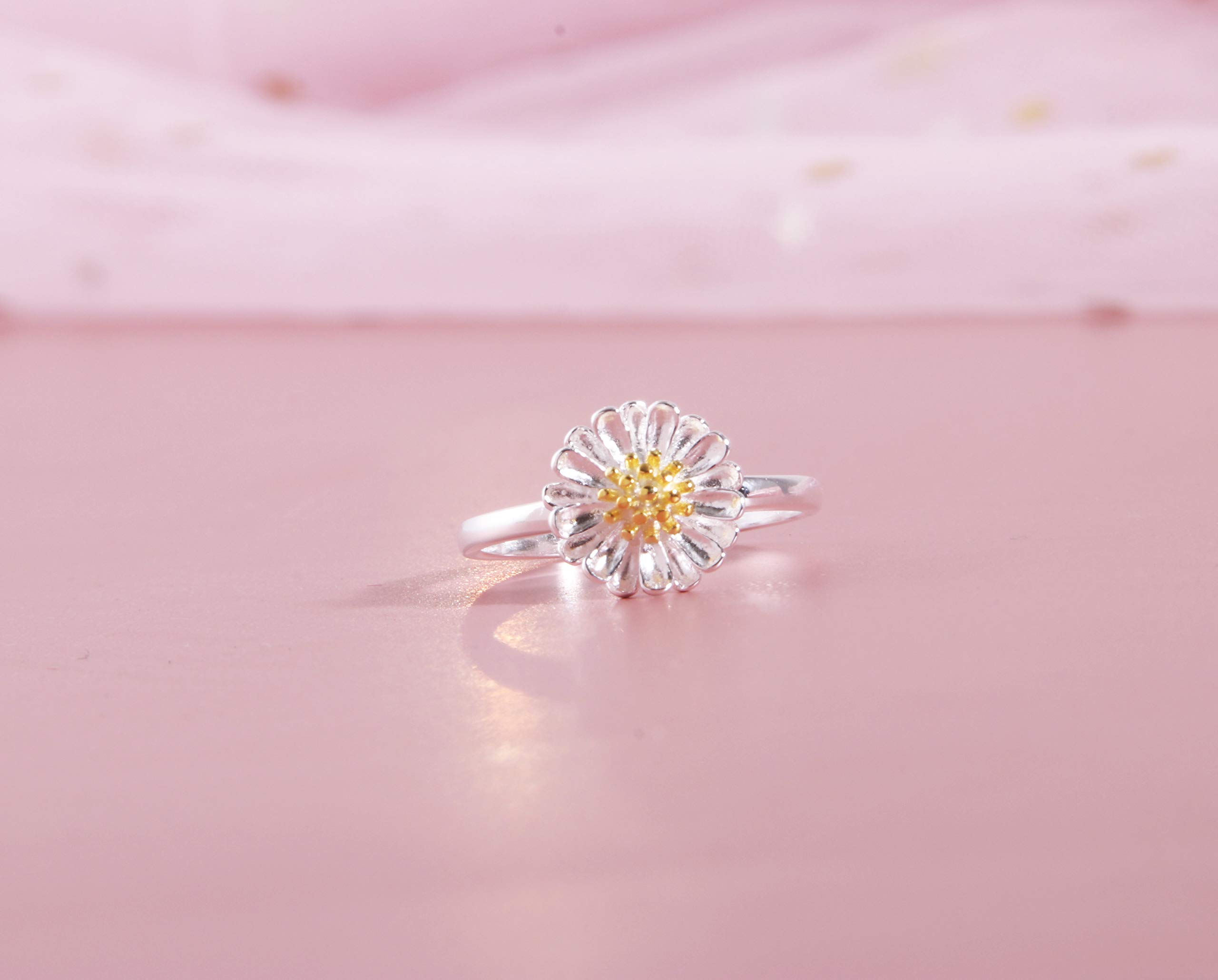 Helen de Lete Lovely Daisy Sterling Silver Open Ring