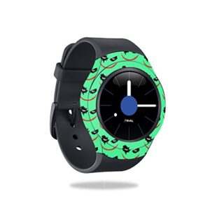 mightyskins skin compatible with samsung gear s2 3g - why so serious | protective, durable, and unique vinyl decal wrap cover | easy to apply, remove, and change styles | made in the usa