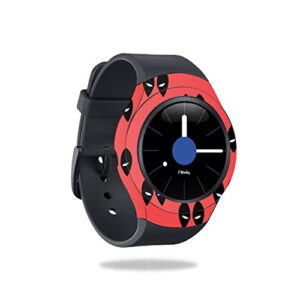 mightyskins skin compatible with samsung gear s2 3g - dead eyes pool | protective, durable, and unique vinyl decal wrap cover | easy to apply, remove, and change styles | made in the usa