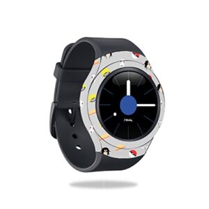 mightyskins skin compatible with samsung gear s2 3g - anime fan | protective, durable, and unique vinyl decal wrap cover | easy to apply, remove, and change styles | made in the usa