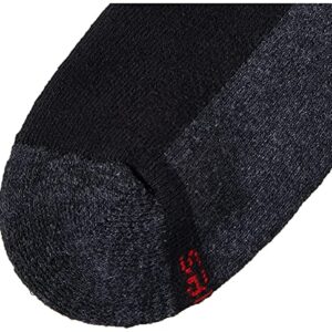 Hanes mens Hanes Men's Max Cushion Low Cut 6-pair Pack, Available in Big & Tall Casual Sock, Black, 12-Jun US