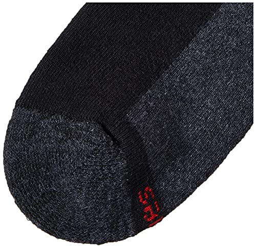 Hanes mens Hanes Men's Max Cushion Low Cut 6-pair Pack, Available in Big & Tall Casual Sock, Black, 12-Jun US