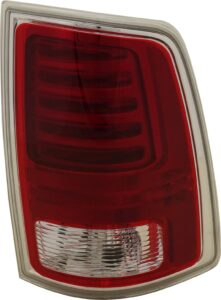 evan fischer nhtsa/dot compliant tail light compatible with 2013-2018 ram 1500, 2500, 3500, passenger side capa - ch2801203c, 68093078ac