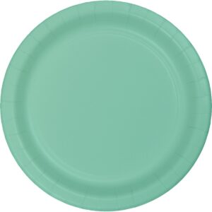 creative converting 318894 24 count paper lunch plate, 7", fresh mint