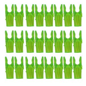 up100 50 pcs transparent green for od 3.2mm pin nock l size for archery arrow nock