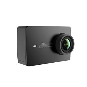 yi 4k action and sports camera, 4k/30fps video 12mp raw image with eis, live stream, voice control - black