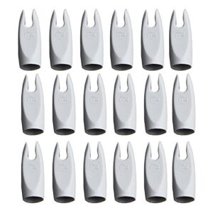 50 pcs White ID 7 mm Arrow Nock for Archery Hunting