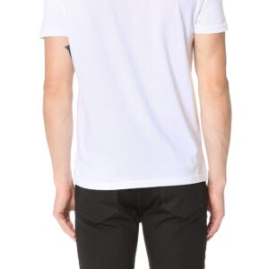 Emporio Armani Men's Cotton Crew Neck T-Shirt, White, Large