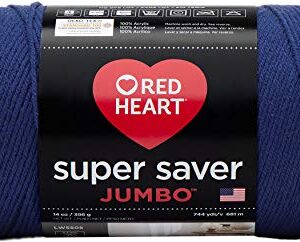 RED HEART RED HEART Super Saver Jumbo Yarn, Royal