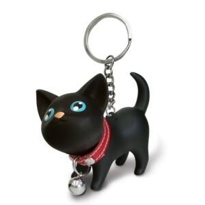 joyjuly cat key chain kitten keyrings for car key chain kawaii adorable bag pendant,gift idea for girls, women and men