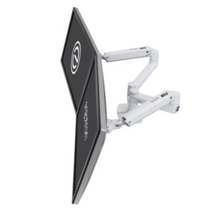 ergotron – lx dual monitor arm, vesa desk mount – for 2 monitors up to 27 inches, 7 to 20 lbs each – white