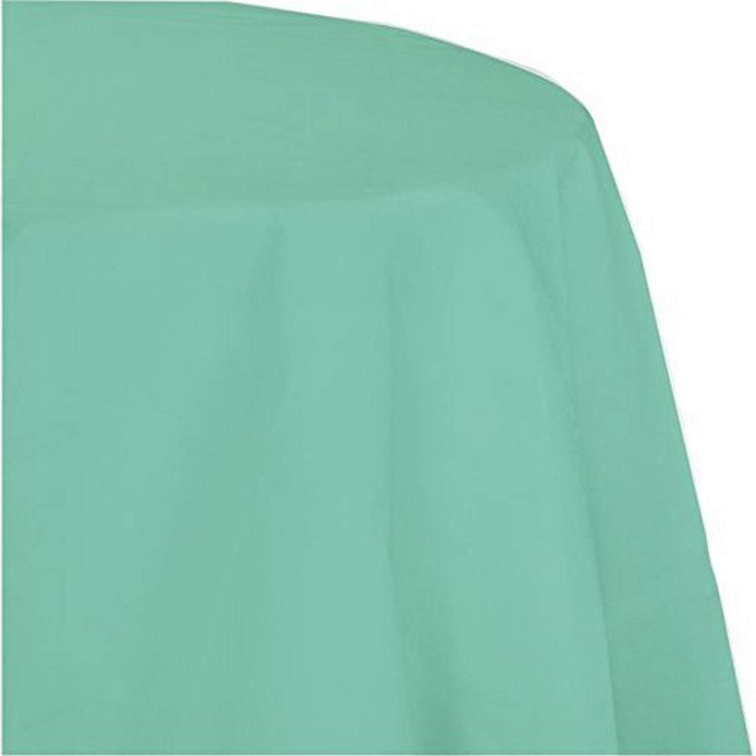 Creative Converting TABLECOVER, OCTY ROUND 82" TIS/POLY, Green