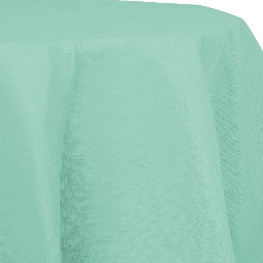 Creative Converting TABLECOVER, OCTY ROUND 82" TIS/POLY, Green