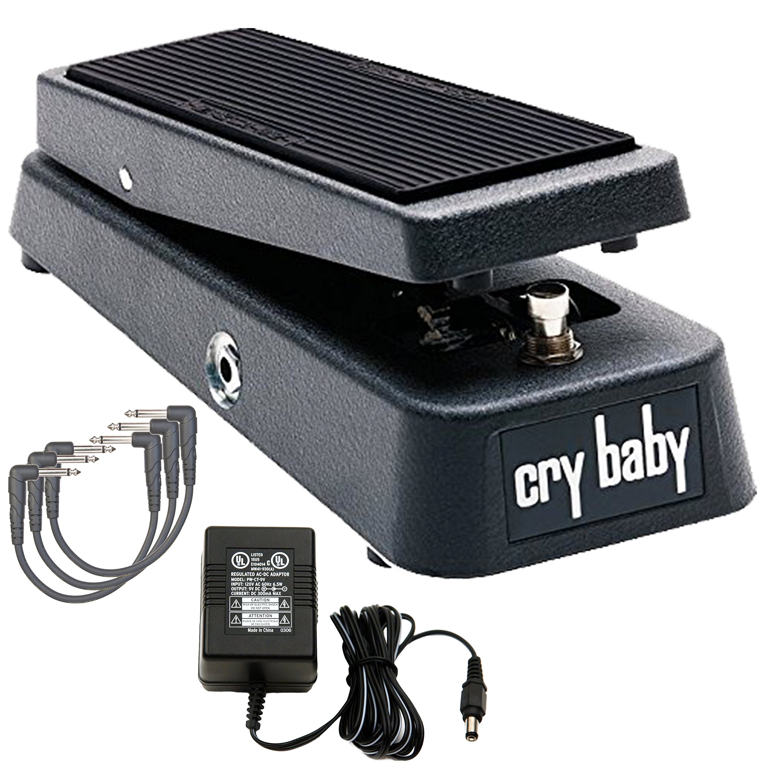 Wawa Pedal Dunlop GCB95 The Original Cry Baby Wah Wah with Power Adapter and Patch Cables