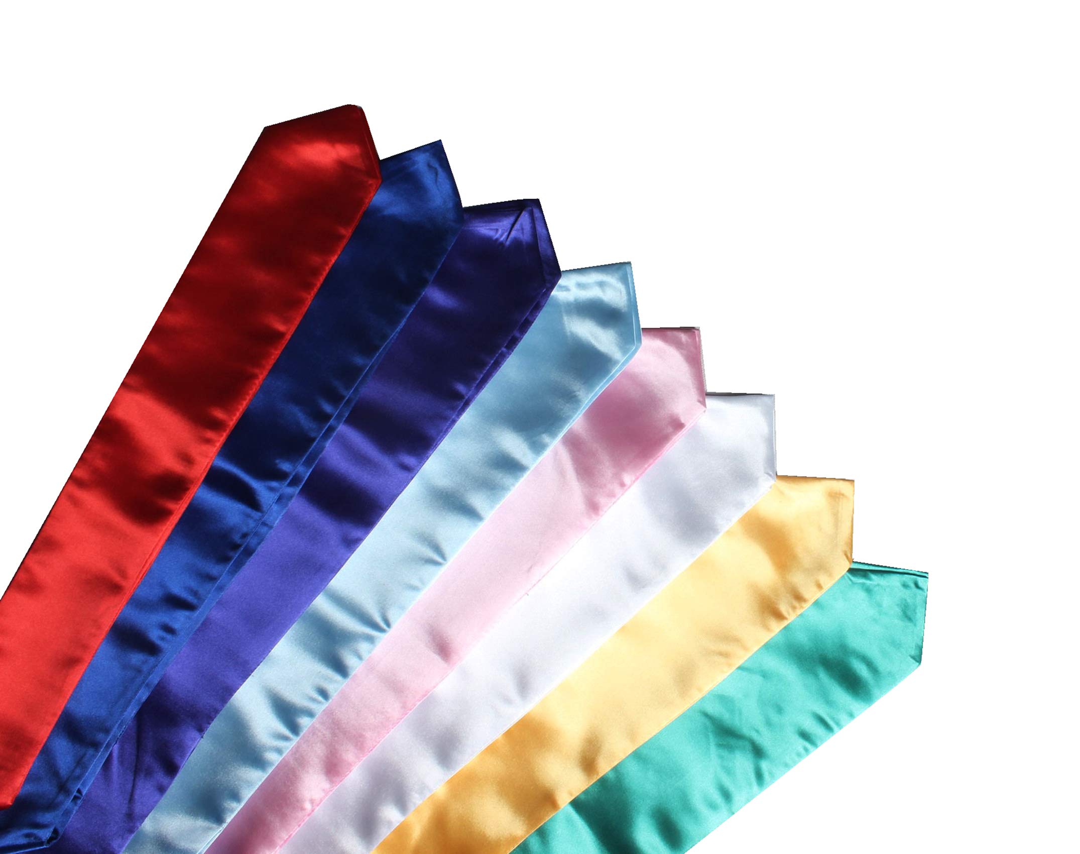 MyGradDay Plain Graduation Stole Colorful Stole for Adult Length 60",Rich in Color