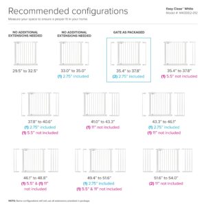 Munchkin® Baby Gate Extension, White, 11", Model MK0081