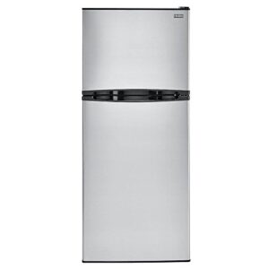 haier ha10tg21ss 10 cu. ft. top mount refrigerator, stainless steel