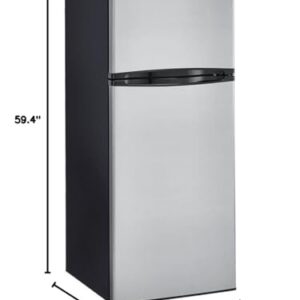 Haier HA10TG21SS 10 cu. ft. Top Mount Refrigerator, Stainless Steel