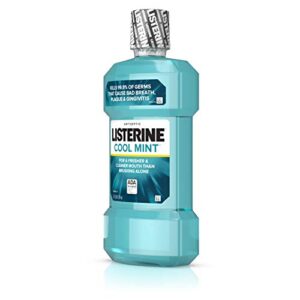 Listerine Antiseptic Mouthwash, Cool Mint 33.8 oz (Pack of 2)