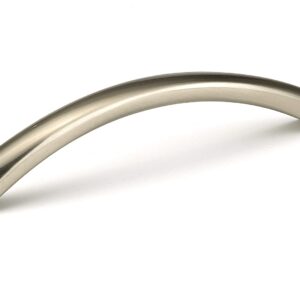 Richelieu Hardware BP16338195 Concord Collection 5 1/16-inch (128 mm) Center-to-Center Brushed Nickel Modern Arched Cabinet and Drawer Pull Handle for Kitchen, Bathroom, and Furniture