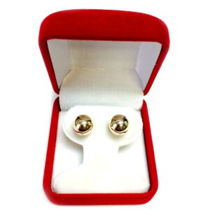 14K Yellow Gold Ball Stud Earrings, 10mm