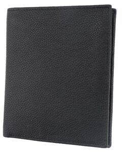 f&l classic rfid blocking mens leather bi-fold big hipster wallet, 13 credit card slots,black…