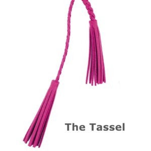 Nanxson Women's Waist Belt Woven Tassels Chain Belt Skinny Belt for Skirt Dress PDW0042 (rose red)