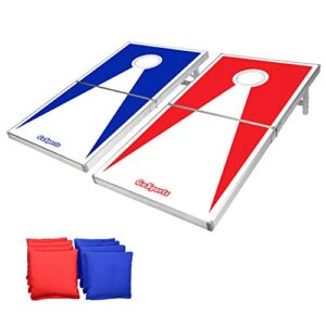 gosports classic regulation size cornhole set - includes 8 bean bags & rules