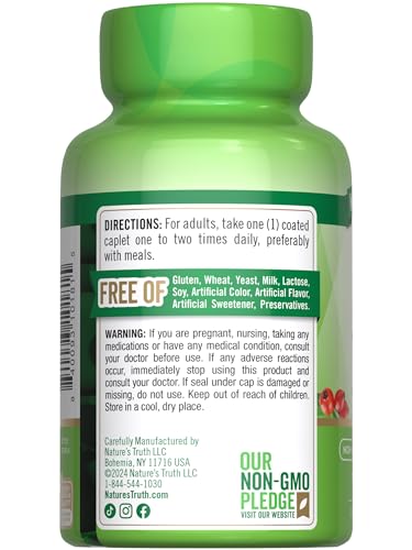 Vitamin C Bioflavonoids & Rose Hips | 1000mg | 100 Caplets | Vegetarian, Non-GMO, Gluten Free | by Nature's Truth