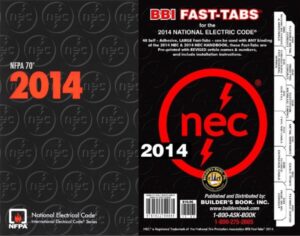 nfpa 70 : national electrical code (nec), paperback, 2014, with fast tabs set