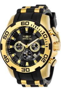 invicta men's 22340 pro diver analog display quartz black watch