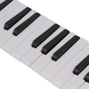 Yibuy 27 Keys Melodica Mouth Organ Wind Piano QM27A Black White Keyboard